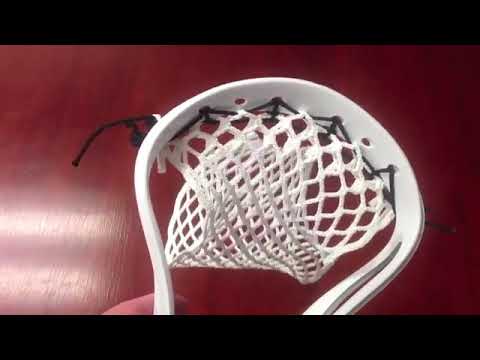 Stringing the Warrior Evo 4 Lacrosse Head by Kyle @ SportStop.com - YouTube