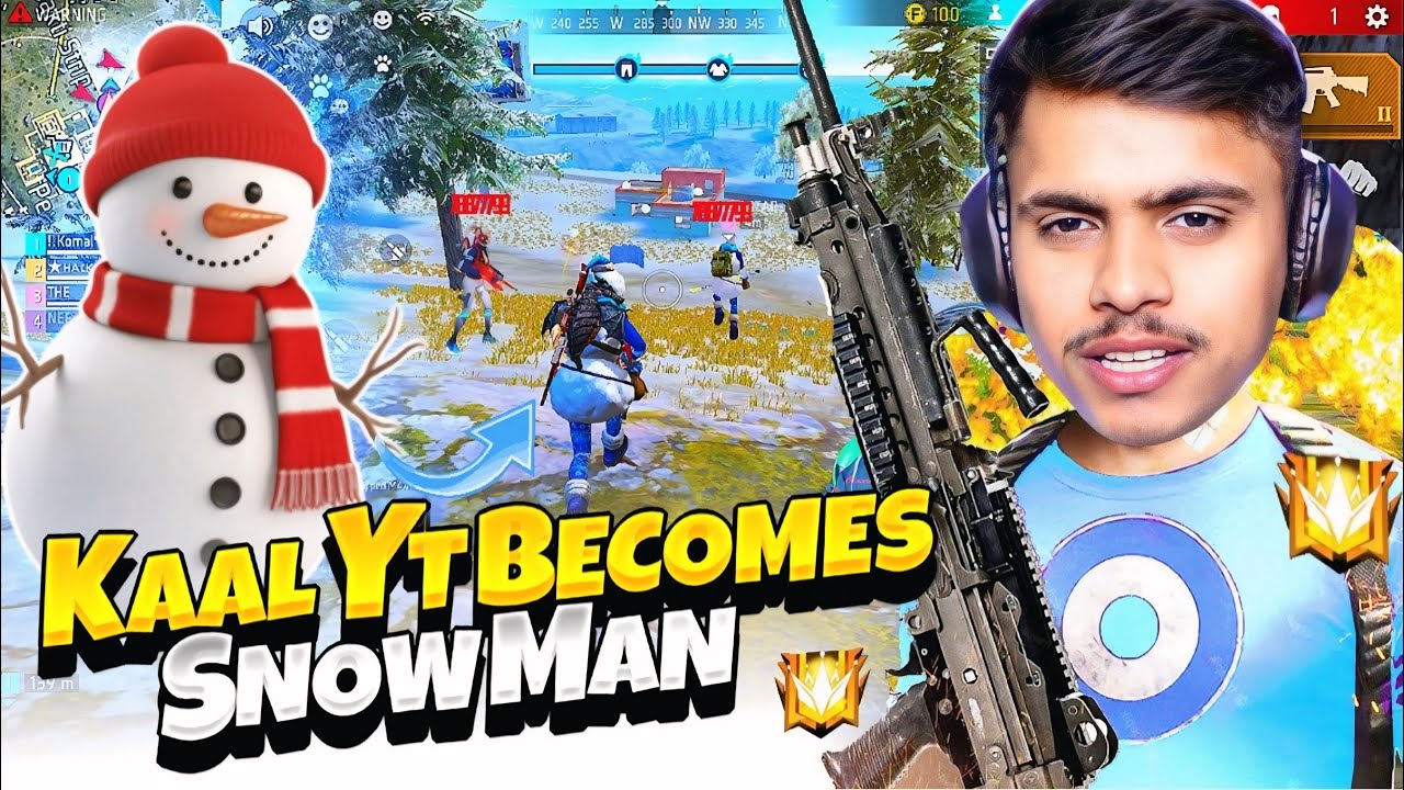 KAAL YT BANAA SNOWMAN ⛄️⛄️ || FREE FIRE FULL MAP GAMEPLAY 😈😈 - YouTube