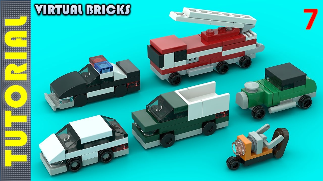 Tutorial lego mini, micro vehículos lego parte 7 como construir ...
