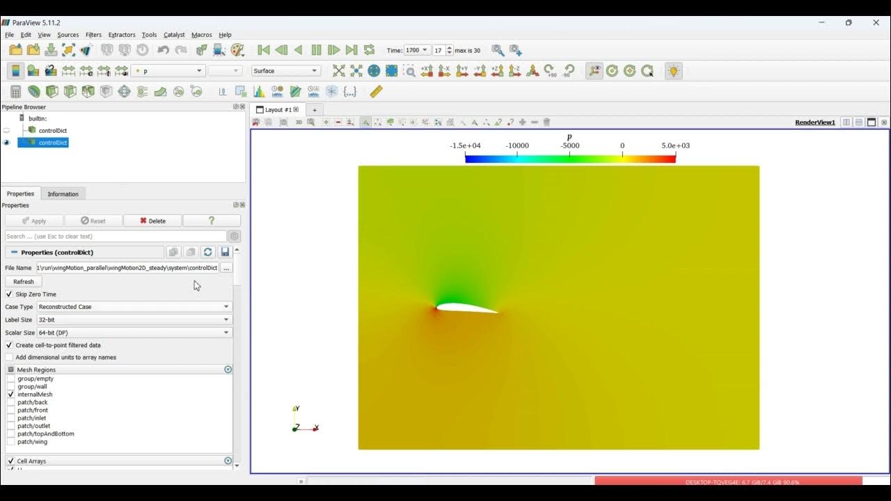 How to generate Lift and Drag Coefficient plots using OpenFOAM - YouTube