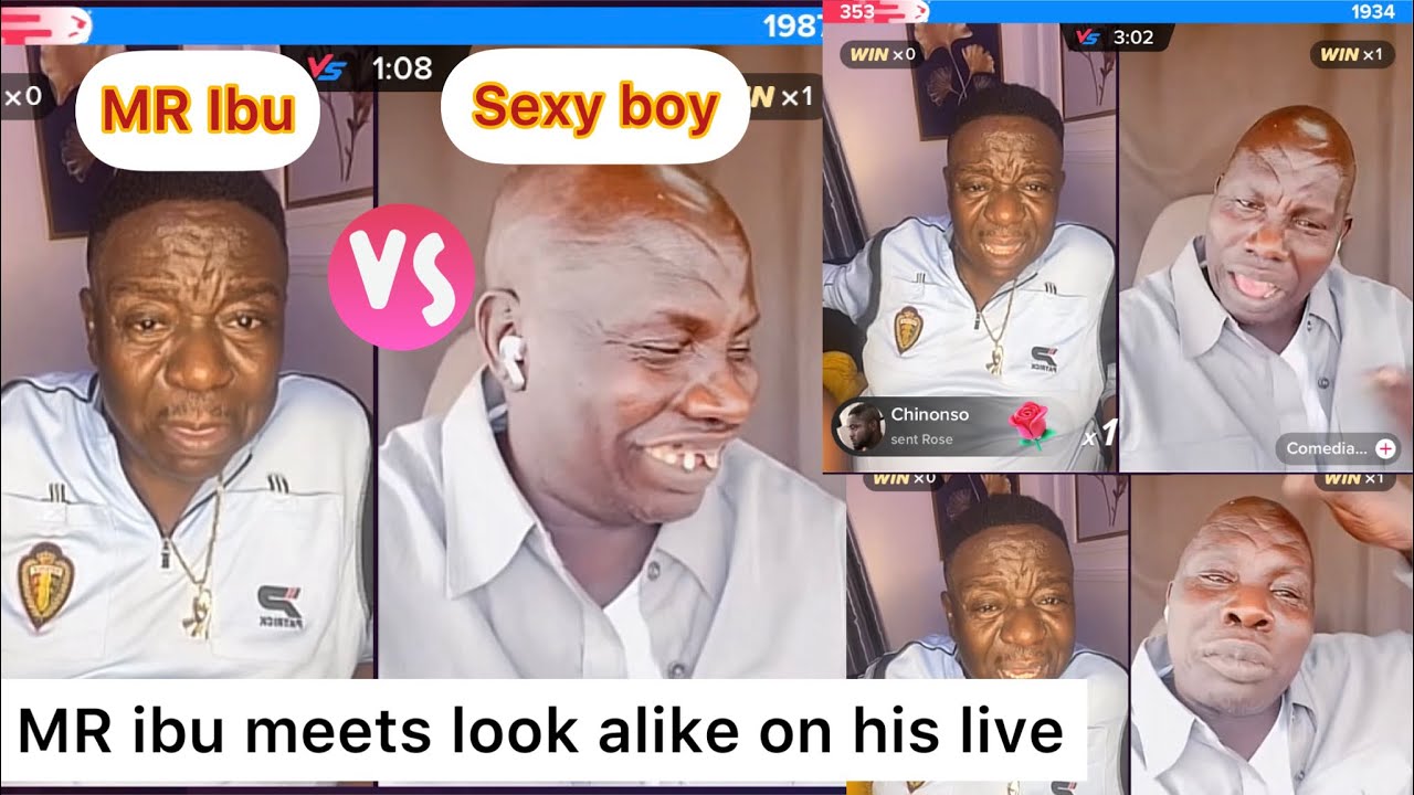 MR ibu meets his lookalike on his Live - YouTube