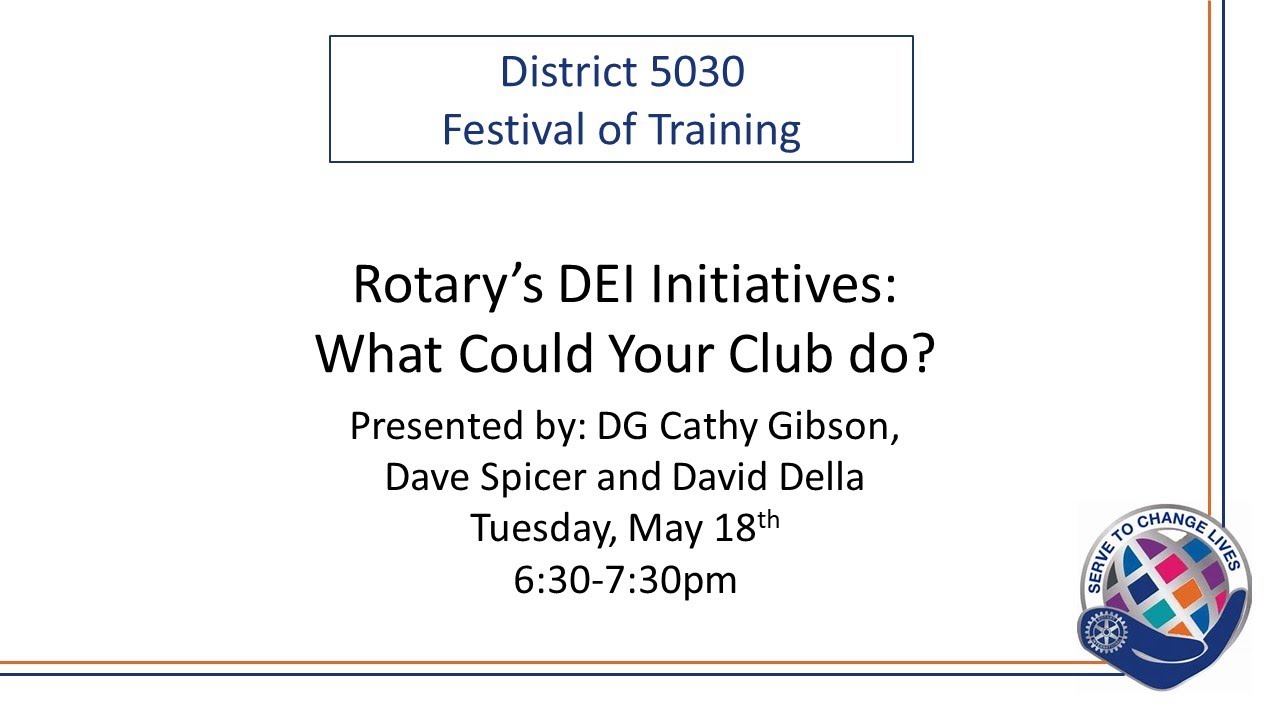 Rotary's DEI Initiatives: What Could Your Club Do? - YouTube