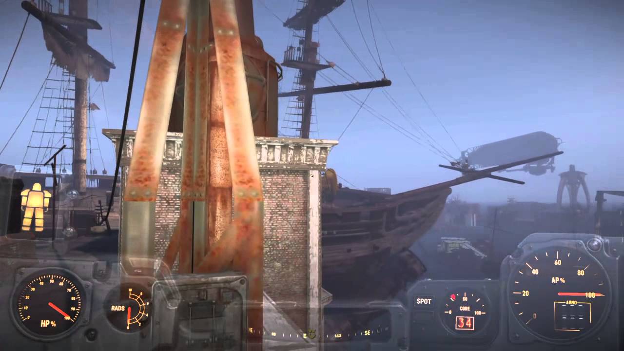 Fallout 4 Flying pirate ship - YouTube