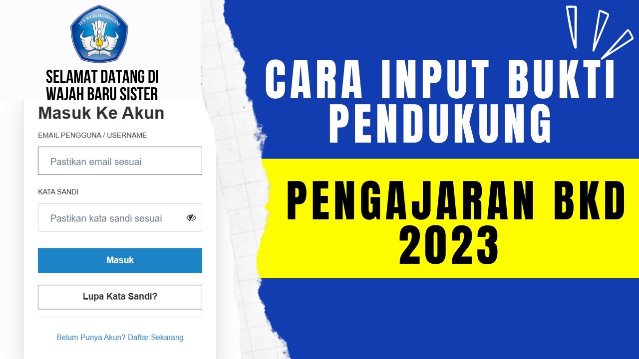 [UPDATE] CARA INPUT BUKTI PENDUKUNG PENGAJARAN BKD 2023 - YouTube