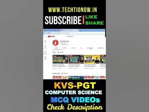 How to Get KVS PGT Computer Science MCQ Series with Explanation ...