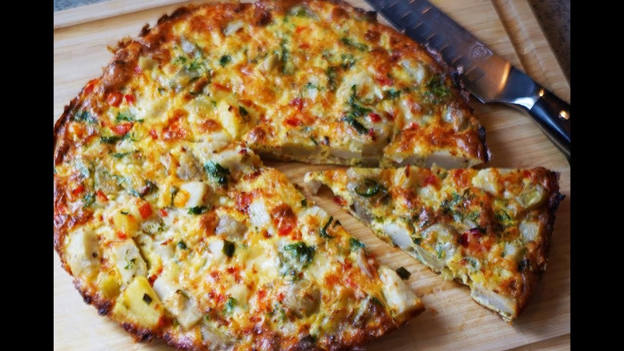 Ground Provision Frittata | CaribbeanPot.com - YouTube