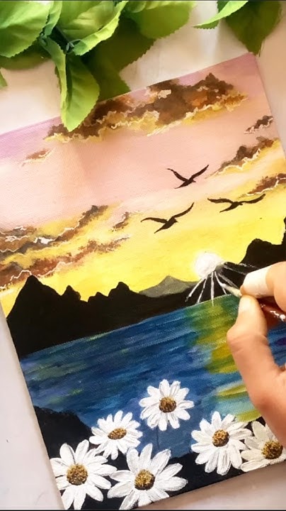 Simple Mini Canvas/Sketchbook Painting Ideas pt.25 - YouTube