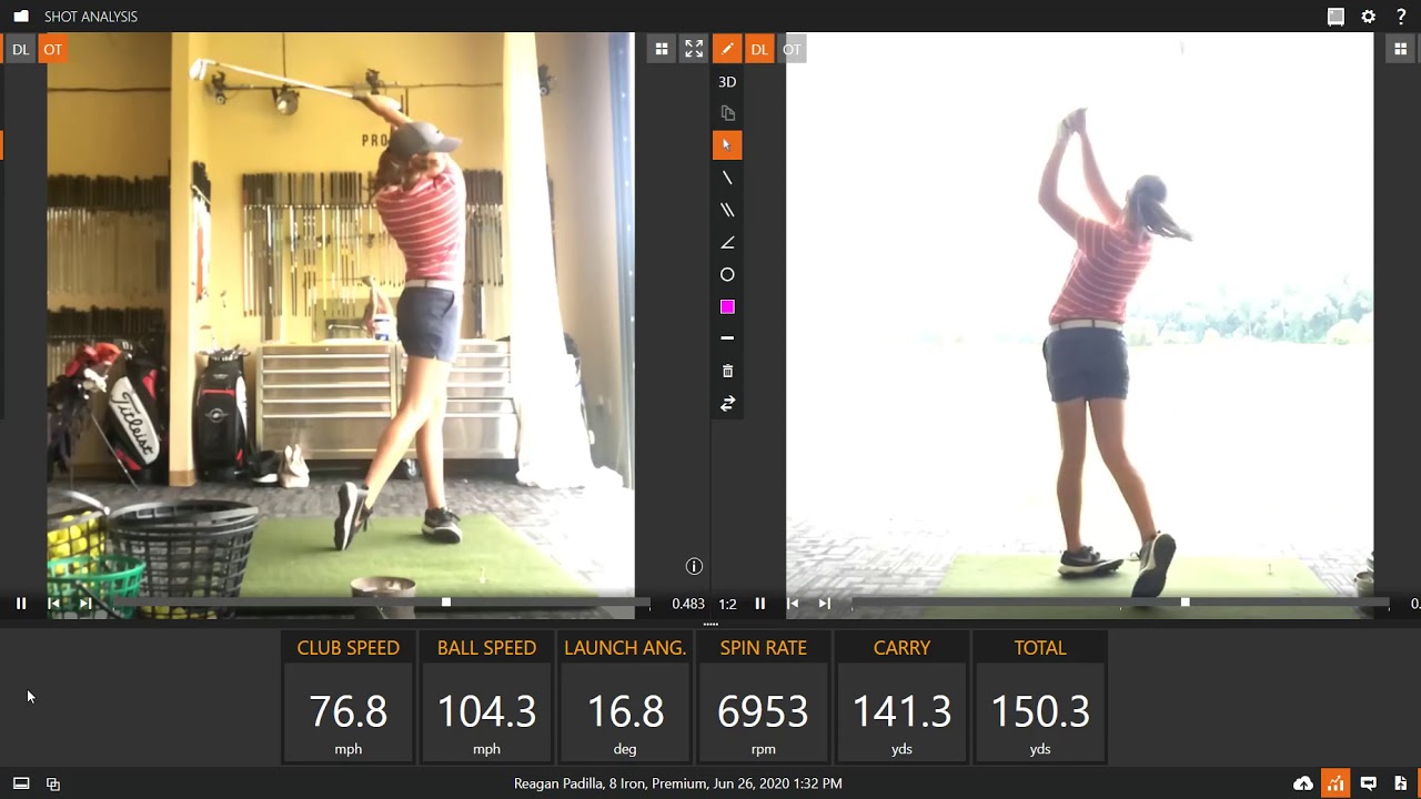 8 IRON Trackman numbers 6/26/20 - YouTube