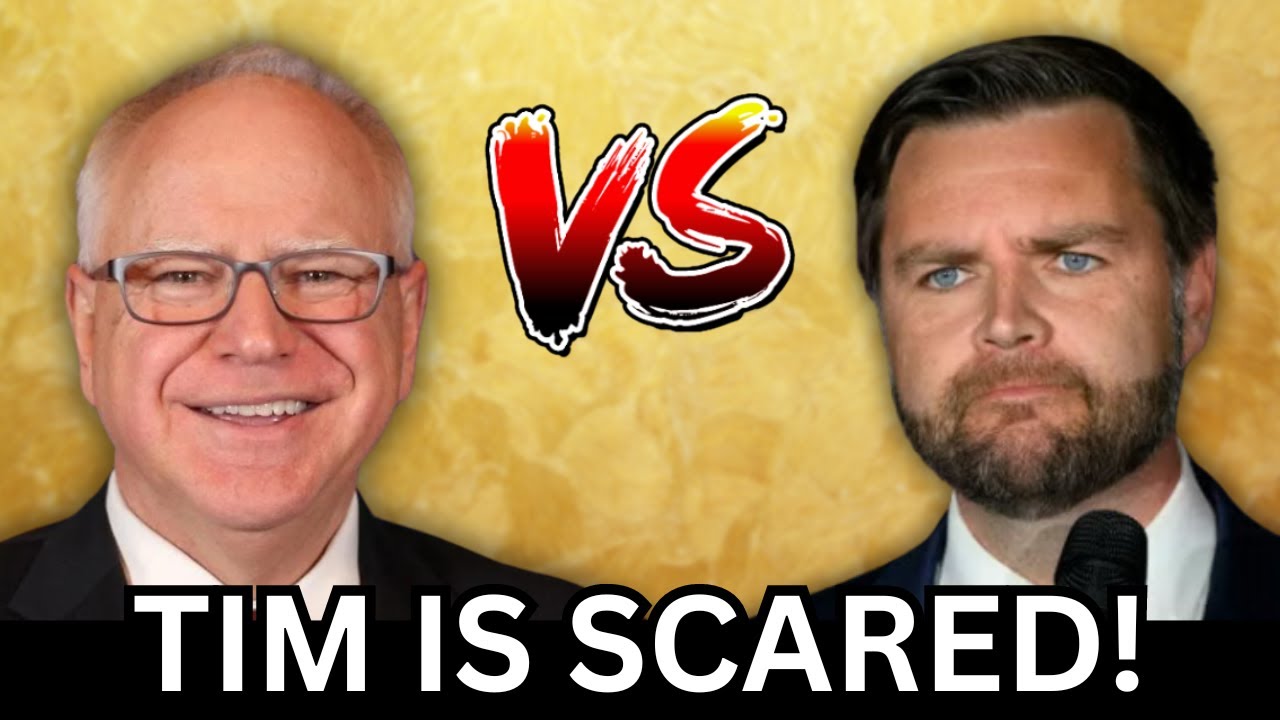 Tim Walz INCREDIBLY NERVOUS for VP Debate - YouTube