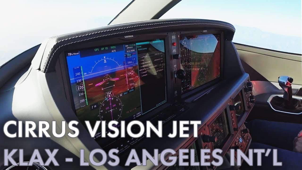 Cirrus Vision Jet - 300 Mile Straight In Final - Los Angeles ...