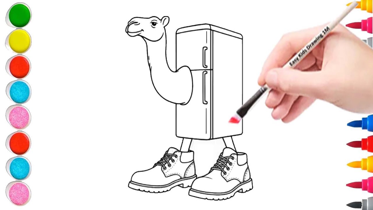 How to draw frigo camello for kids step by step !! - YouTube