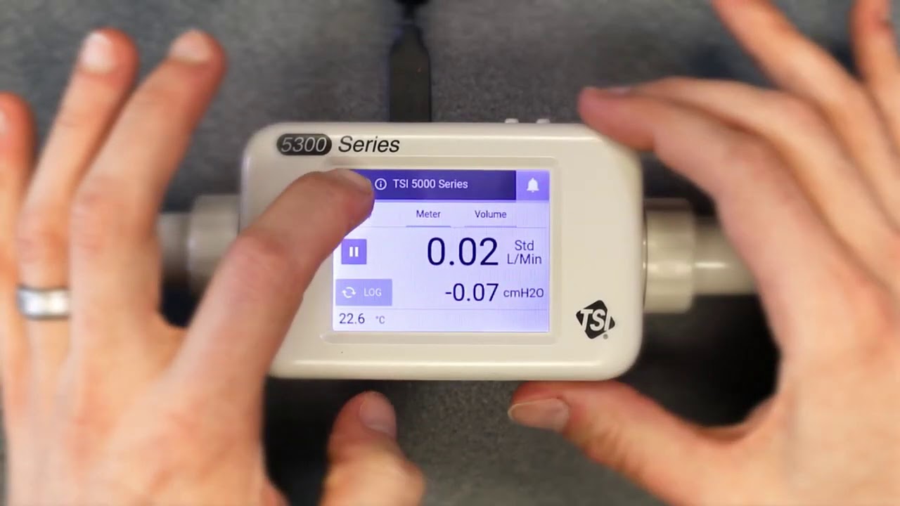 Zaawansowanie funkcje przepływomierza TSI 5000 - YouTube