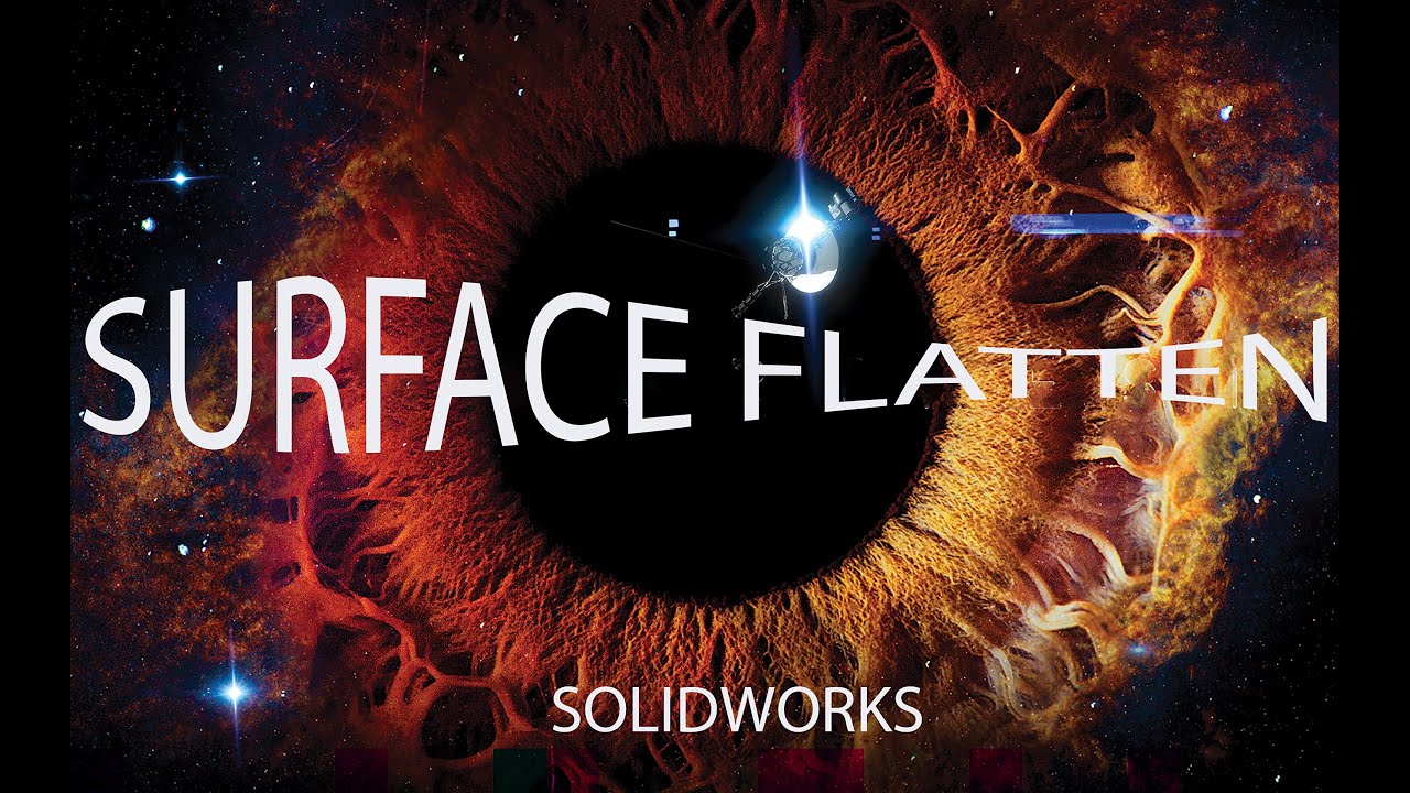 SolidWorks Flatten surface 10 - YouTube