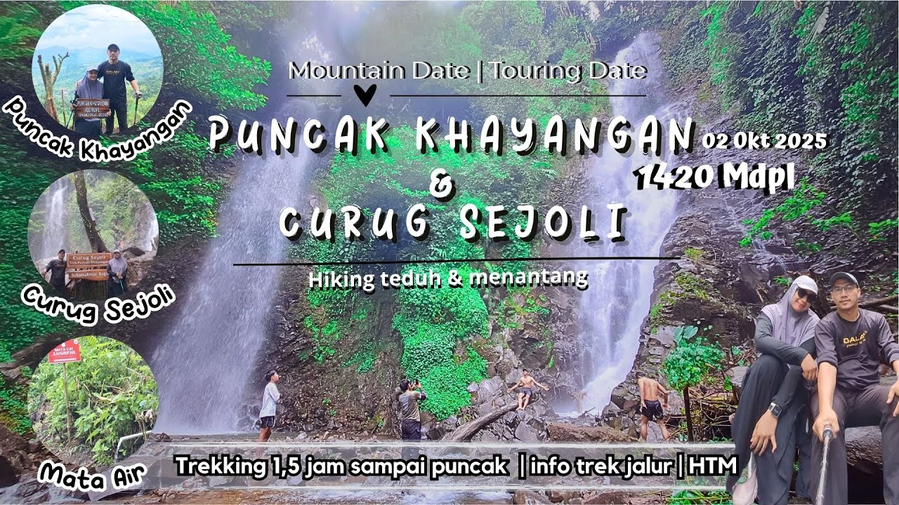 TOURING MOTOR KE WISATA TERBARU !! Puncak Khayangan dan Curug Sejoli ...