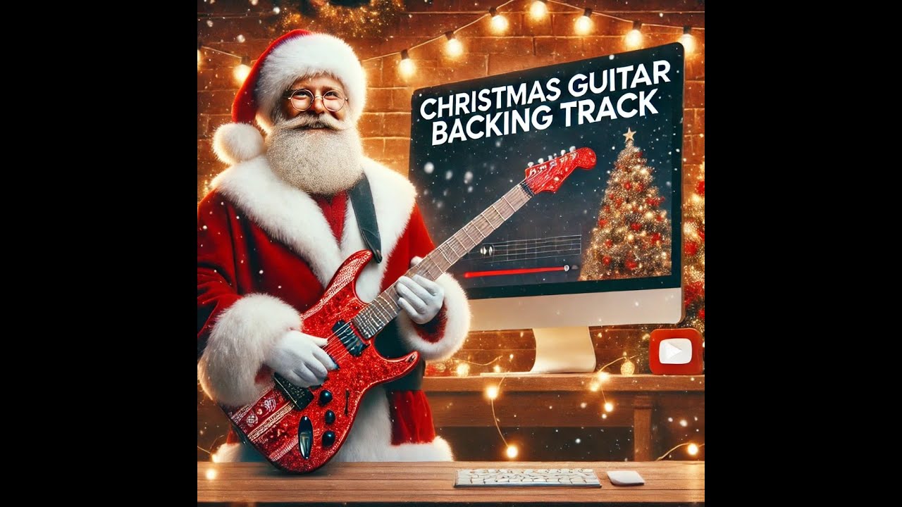 Christmas Time Blues Guitar Backing Track - In Bb Major - YouTube