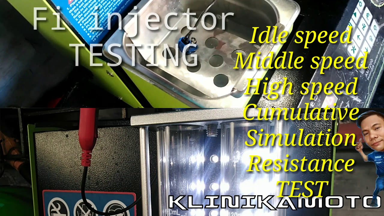 FI INJECTOR ULTRASONIC CLEANING FI INJECTOR TESTING - YouTube
