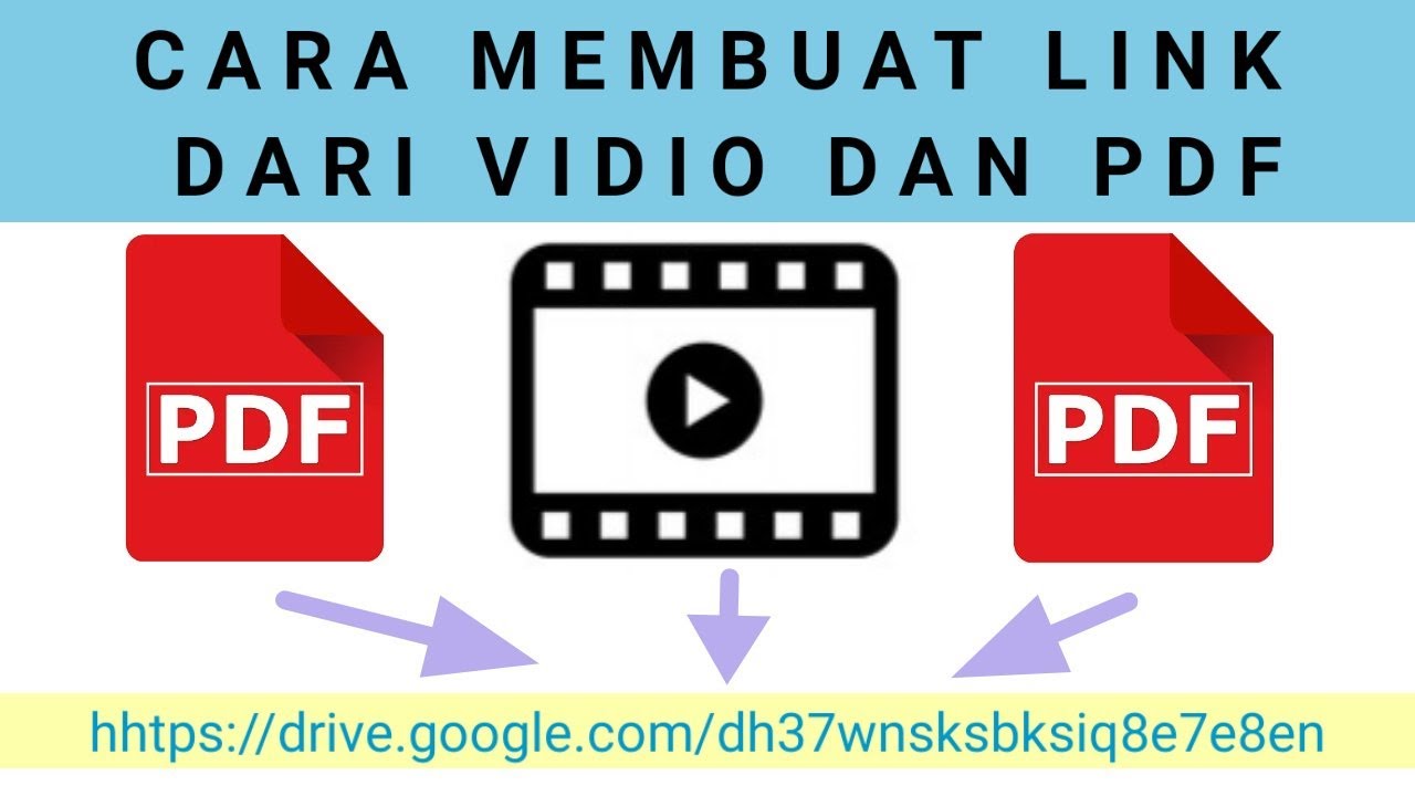 Cara Membuat Tautan Link Dari Vidio Dan File PDF - YouTube