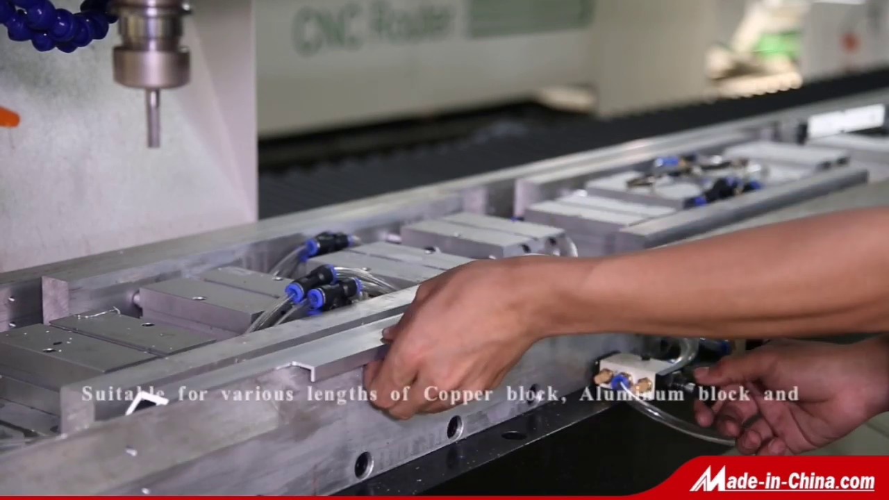 CNC Aluminum Block Cutting Machine - YouTube