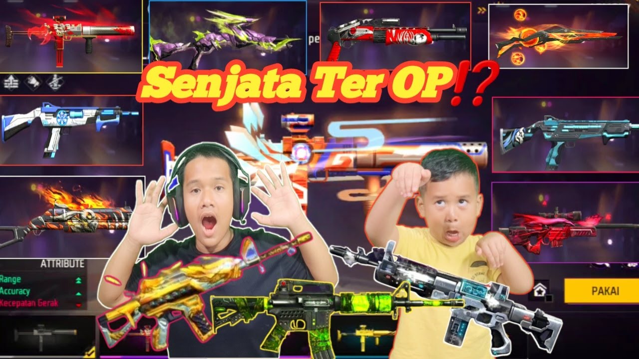 REVIEW SKIN SENJATA FREE FIRE TER OP EYBEL GAMING - YouTube