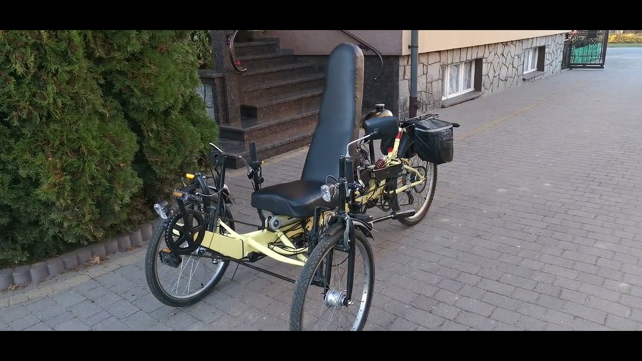 rower 3 kołowy z silnikiem spalinowym - YouTube