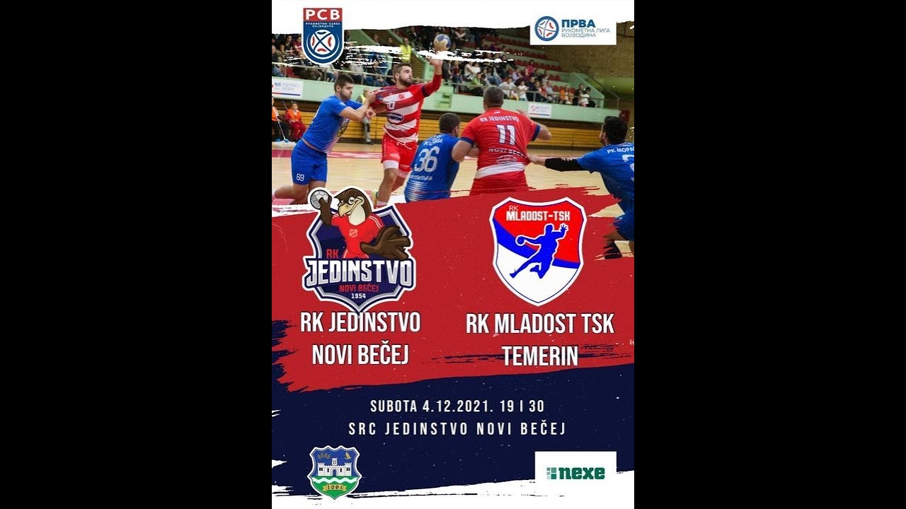 Stream uživo RK „Jedinstvo“Novi Bečej - RK „Mladost TSK“Temerin Subota ...