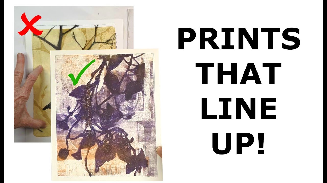 How to Create Prints That Line Up: Registration for the Gel Plate - YouTube