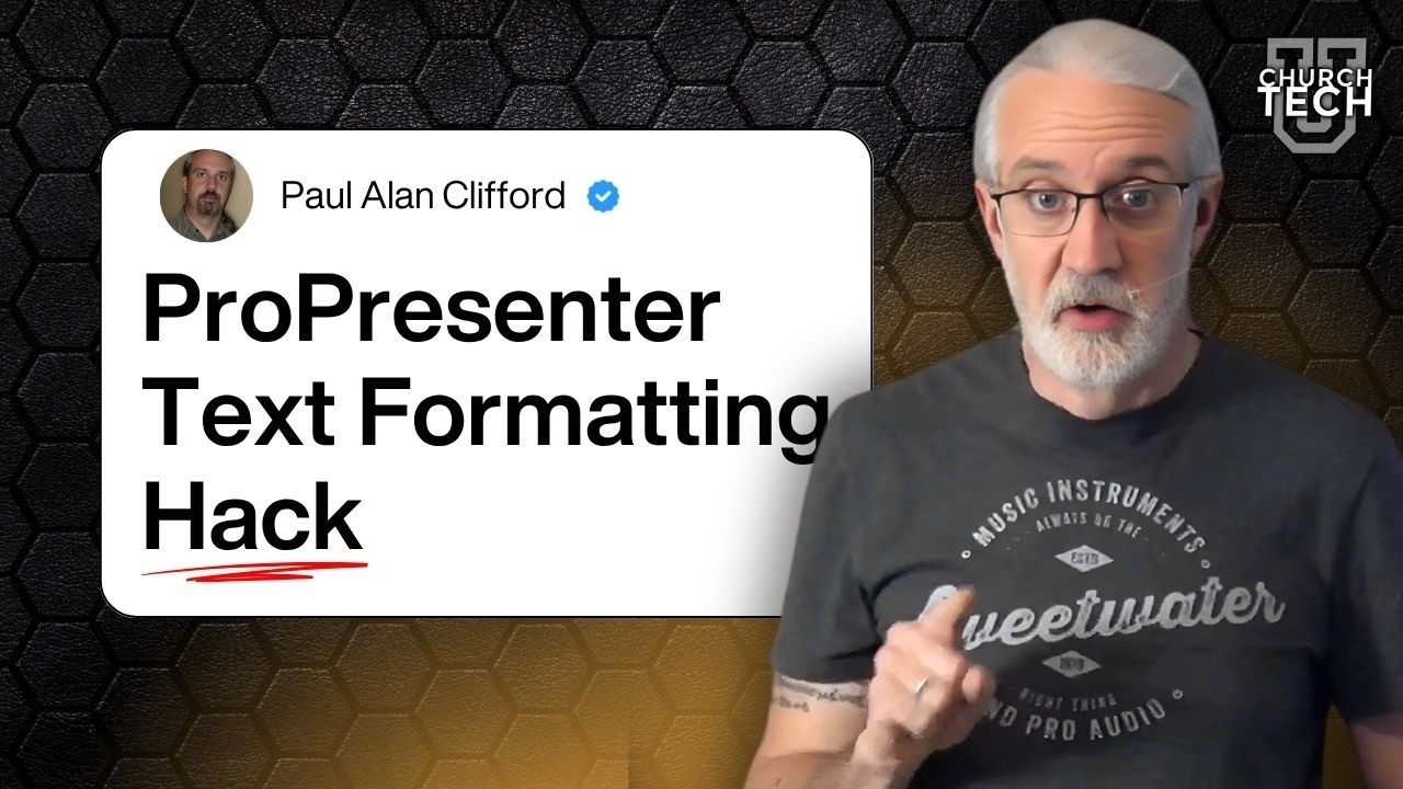 ProPresenter Tutorial: Splitting text boxes to apply different formatting - YouTube