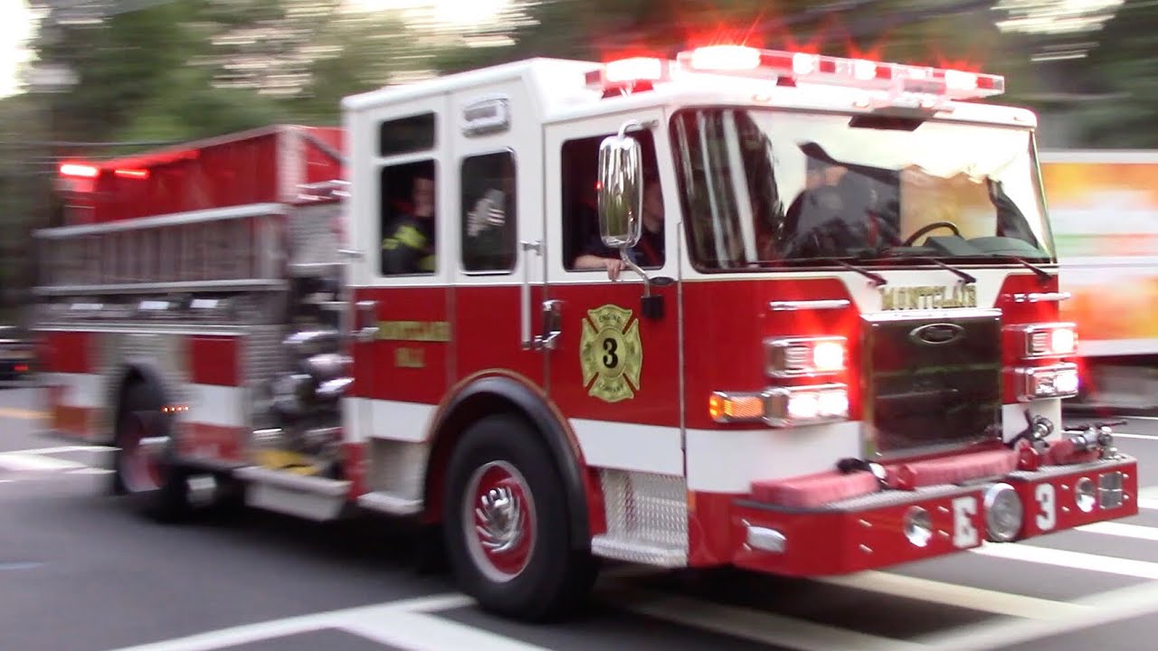 Montclair Fire Department Engine 3 Responding 7-16-19 - YouTube