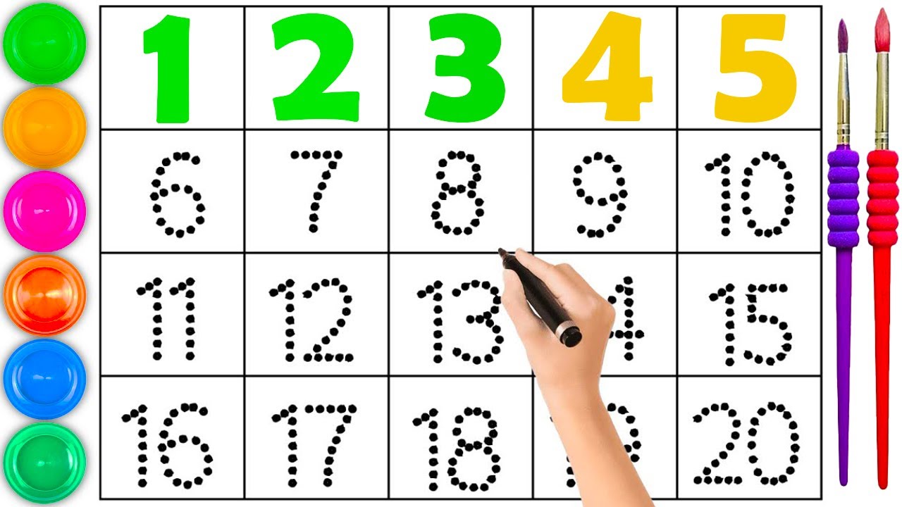 Number Counting 1 to 26 for Beginners - 123 number count - Write & read ...