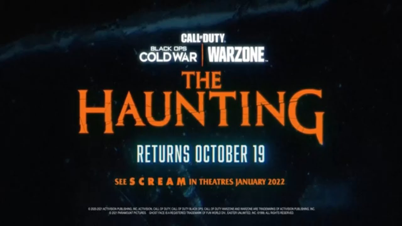 EVENTO HALLOWEEN The Haunting Trailer Call of Duty Black Ops Cold War ...