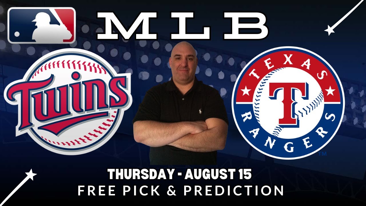 Twins Vs Rangers MLB Pick Thursday 8/15 | MLB Picks And Parlays - YouTube