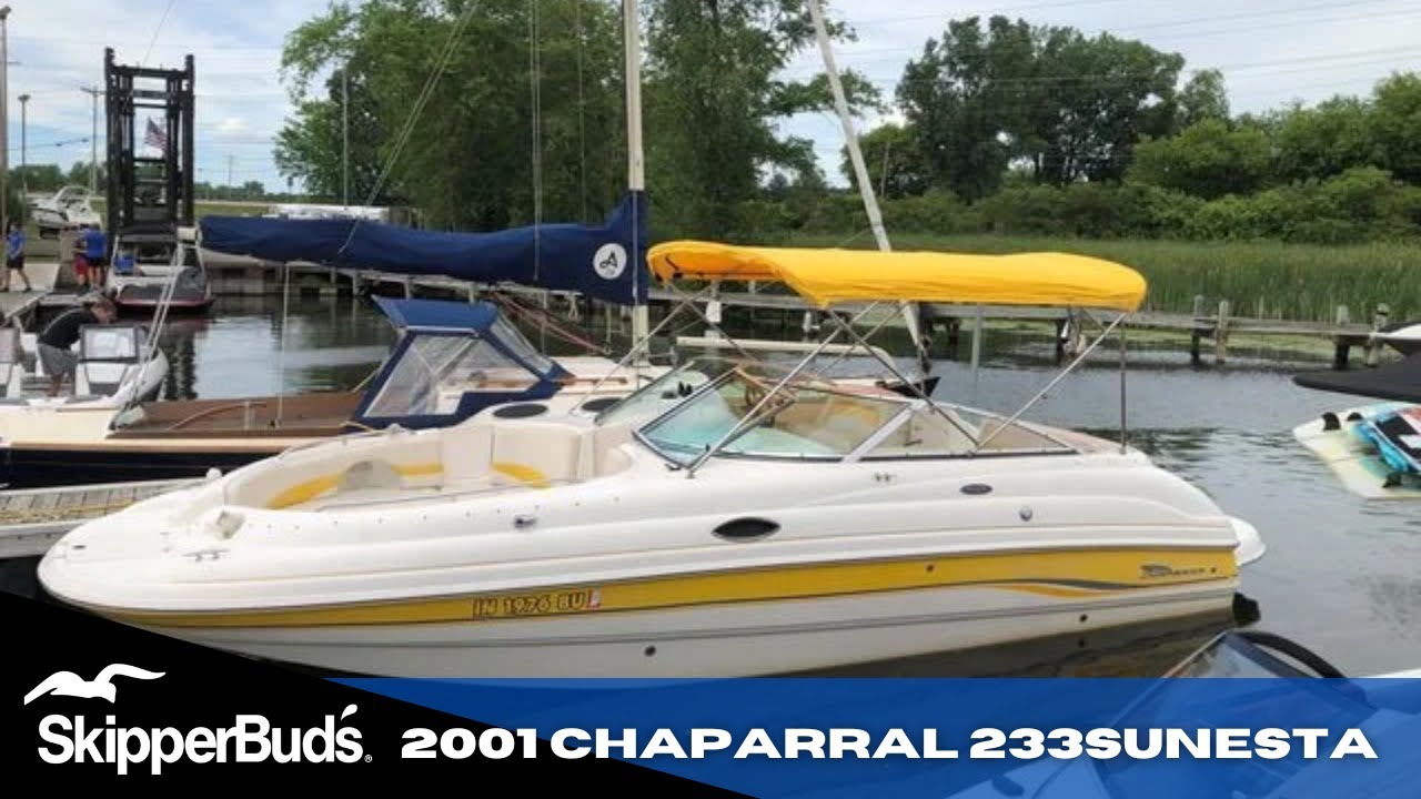 2001 Chaparral 233 Sunesta Deck Boat Tour SkipperBud's - YouTube