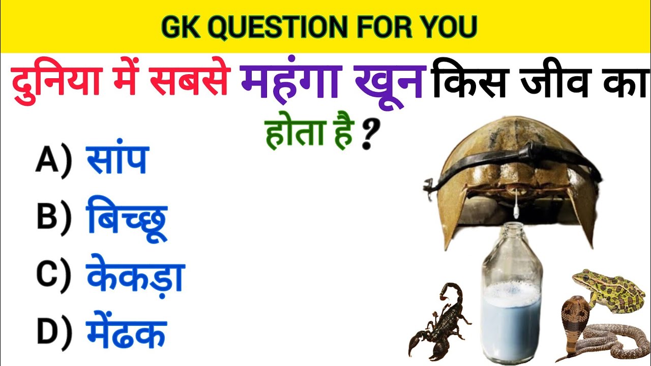 💯 🔥interesting gk question and answer || most important gk || rare gk ...