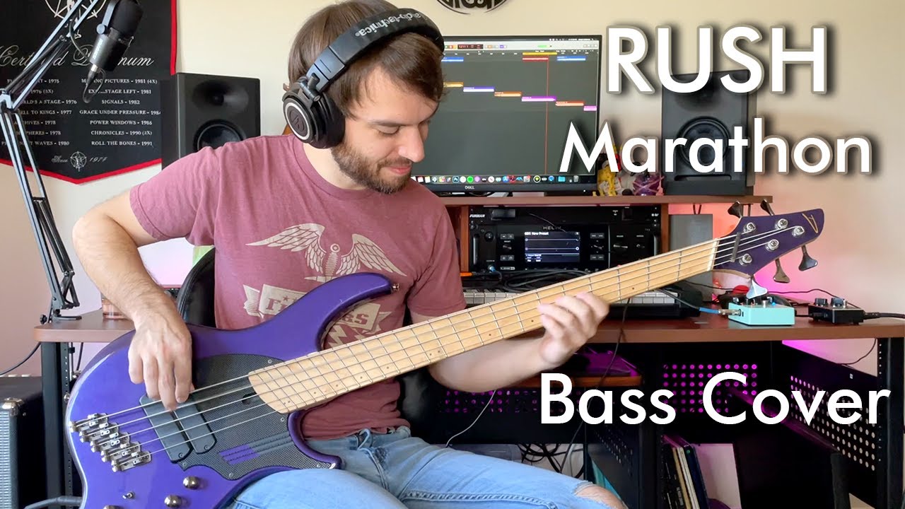 Rush - Marathon - Bass Cover - YouTube