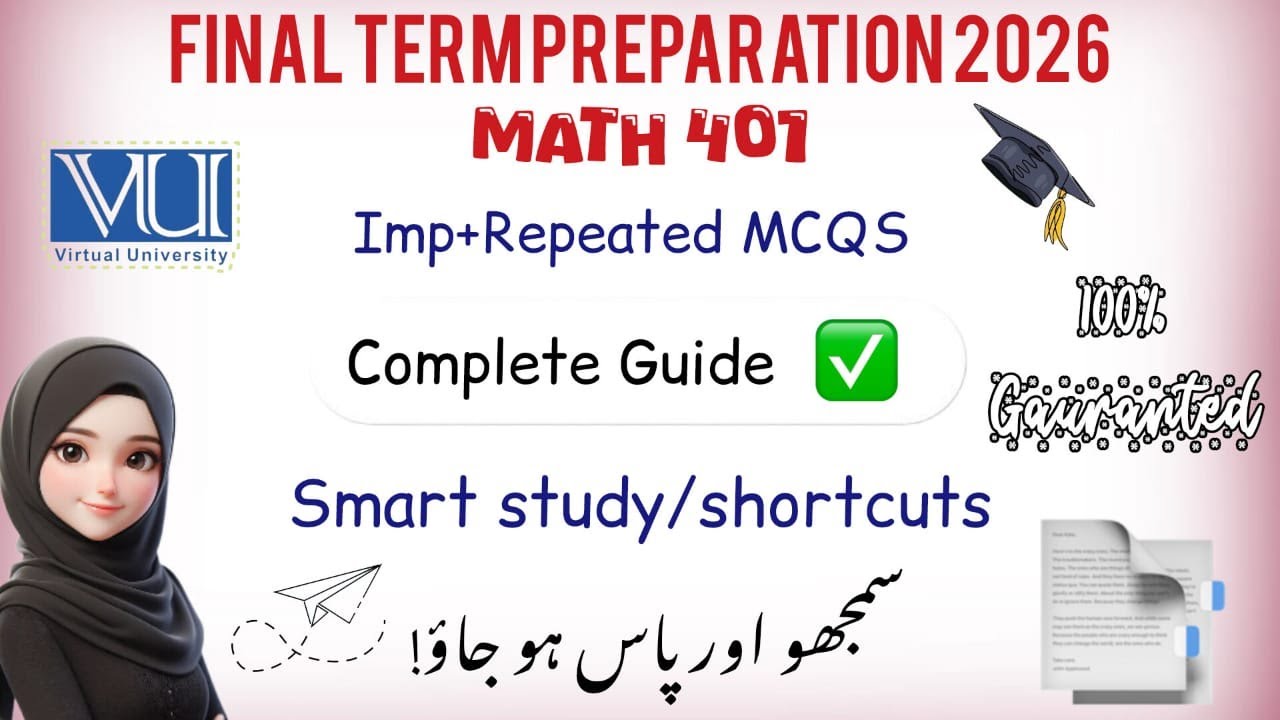 MTH401 Differential Equations Final Term Preparation 2025, 26 Most ...