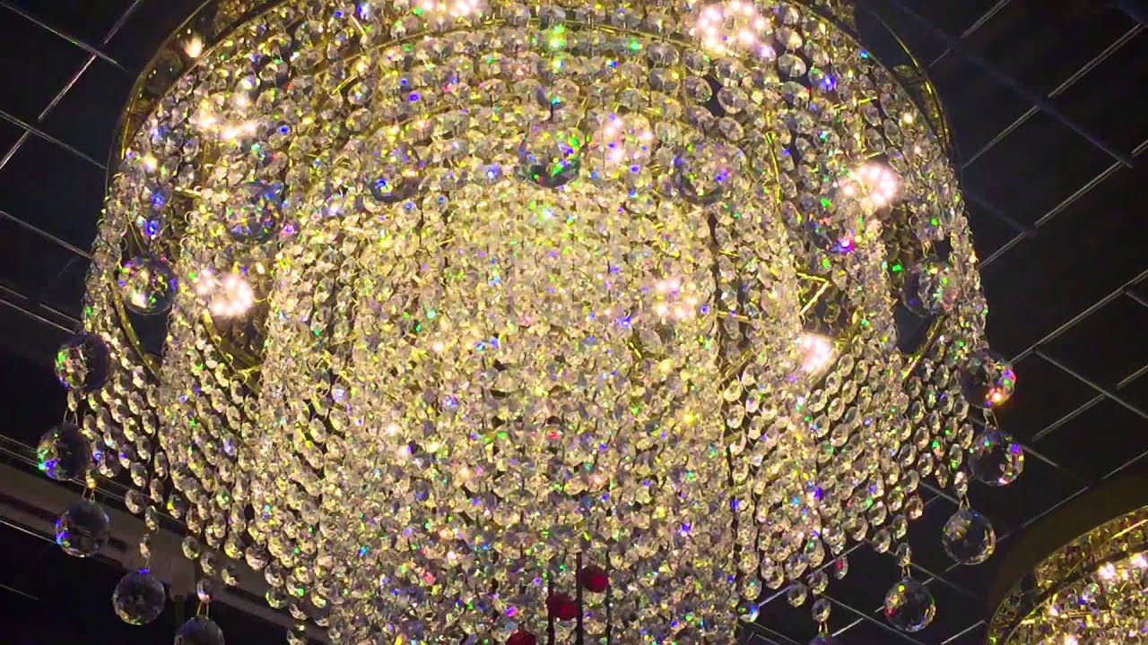 50cm Spiral Led Crystal Chandelier by First Class Lighting Ltd - YouTube