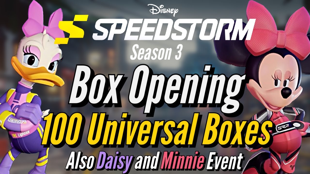 OPENING 100 UNIVERSAL BOXES (Season 3) | Disney Speedstorm Gameplay ...