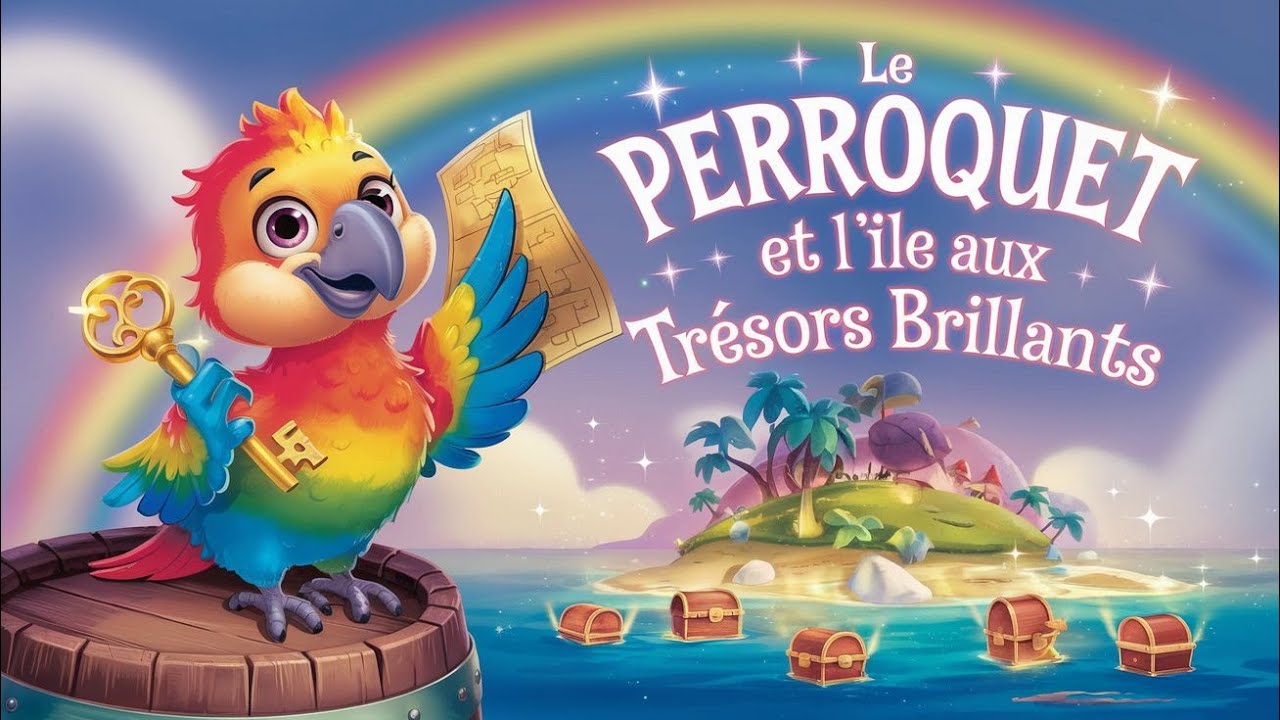 Le perroquet et l’île aux trésors brillants🦜 Raconte-moi Une Histoire 📖 ...