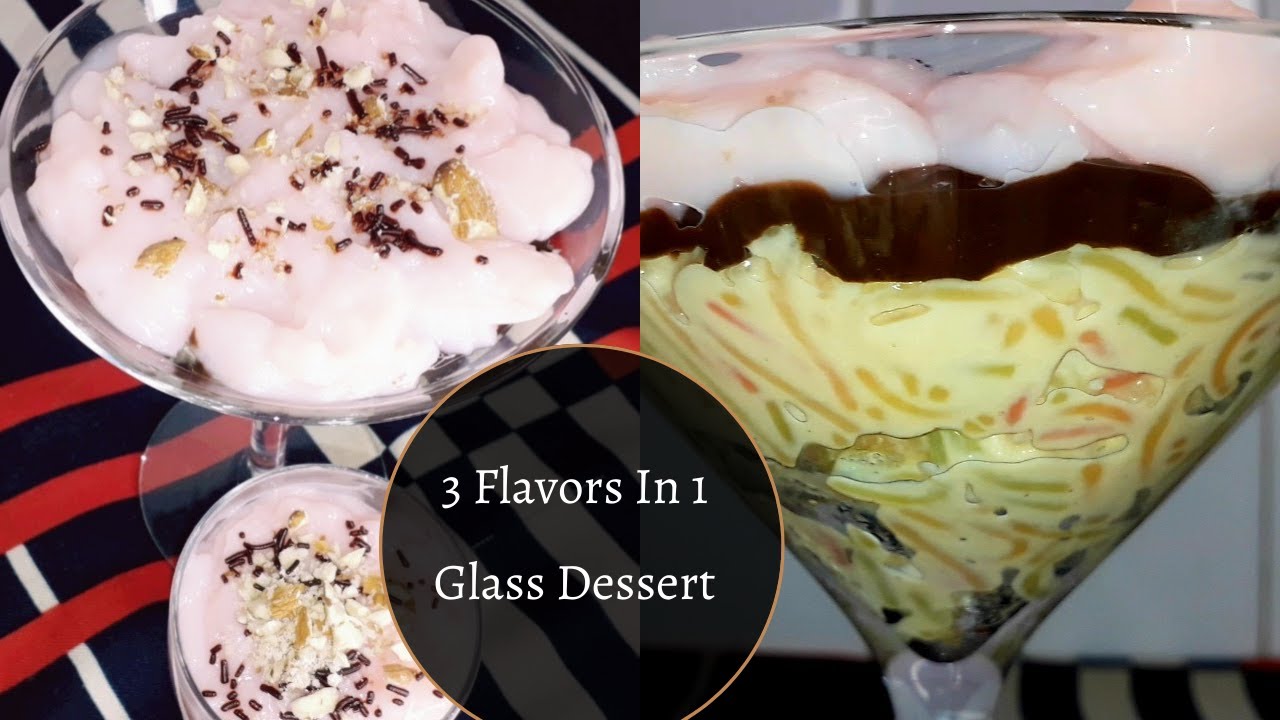 3 Flavours In 1 Dessert Recipe | Super Delicious 3 Flavours In 1 ...