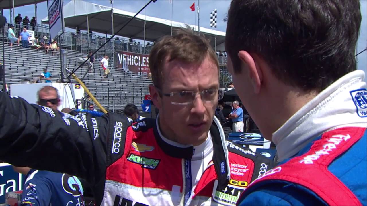 #INDYRIVALS: Sebastien Bourdais vs Mikhail Aleshin At St. Petersburg - YouTube