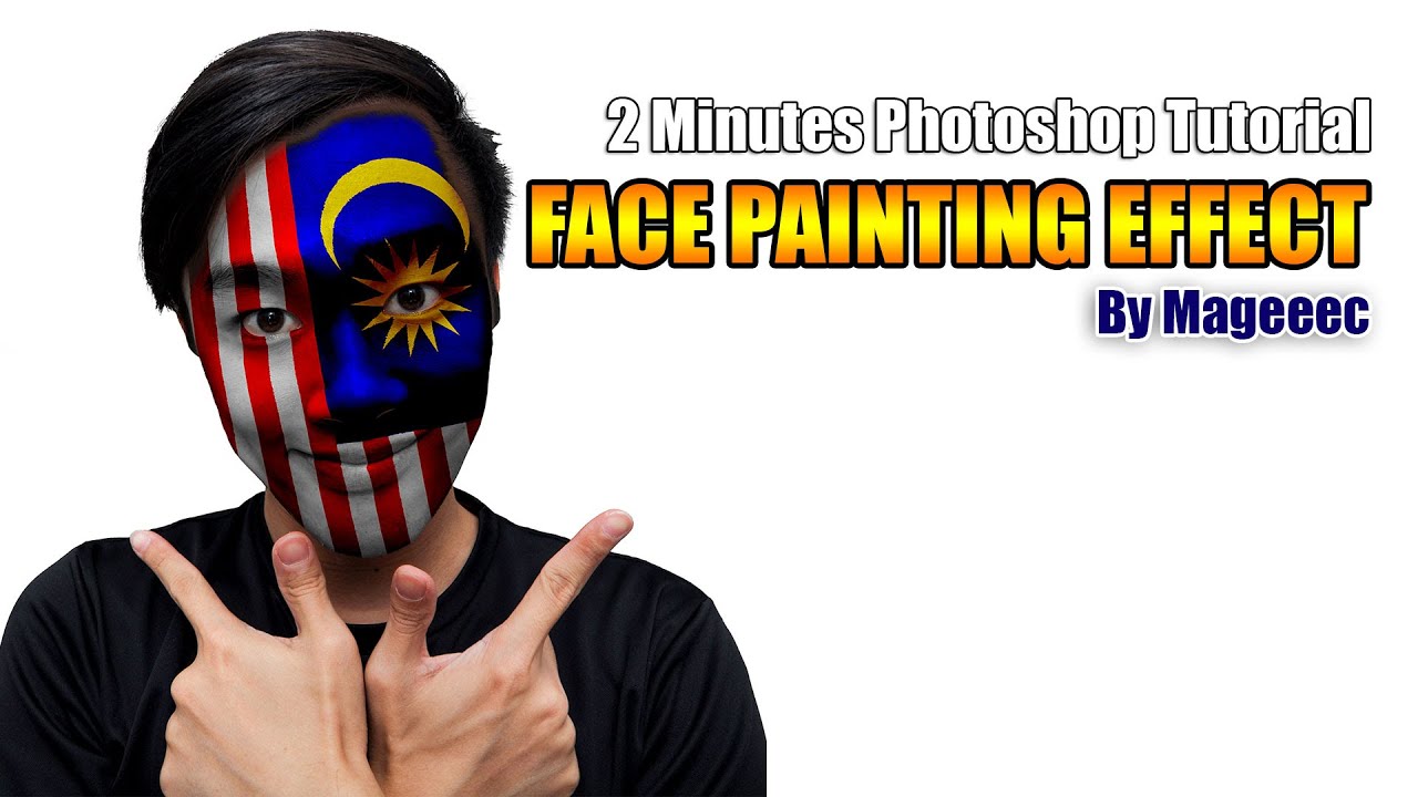 Face Painting Effect 2 Minutes Photoshop Tutorial - YouTube