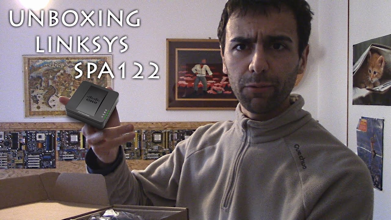 Unboxing ATA Router Cisco SPA122 - YouTube