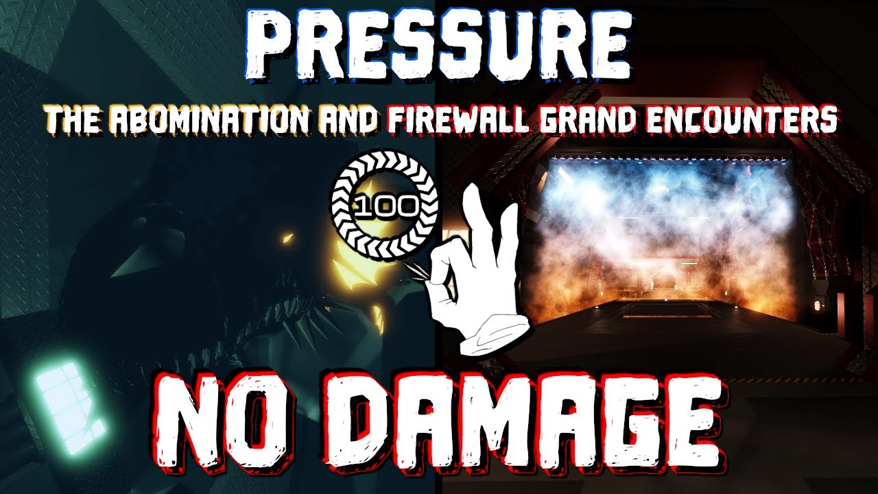 NO DAMAGE The Abomination and Firewall Chases - Roblox Pressure - YouTube