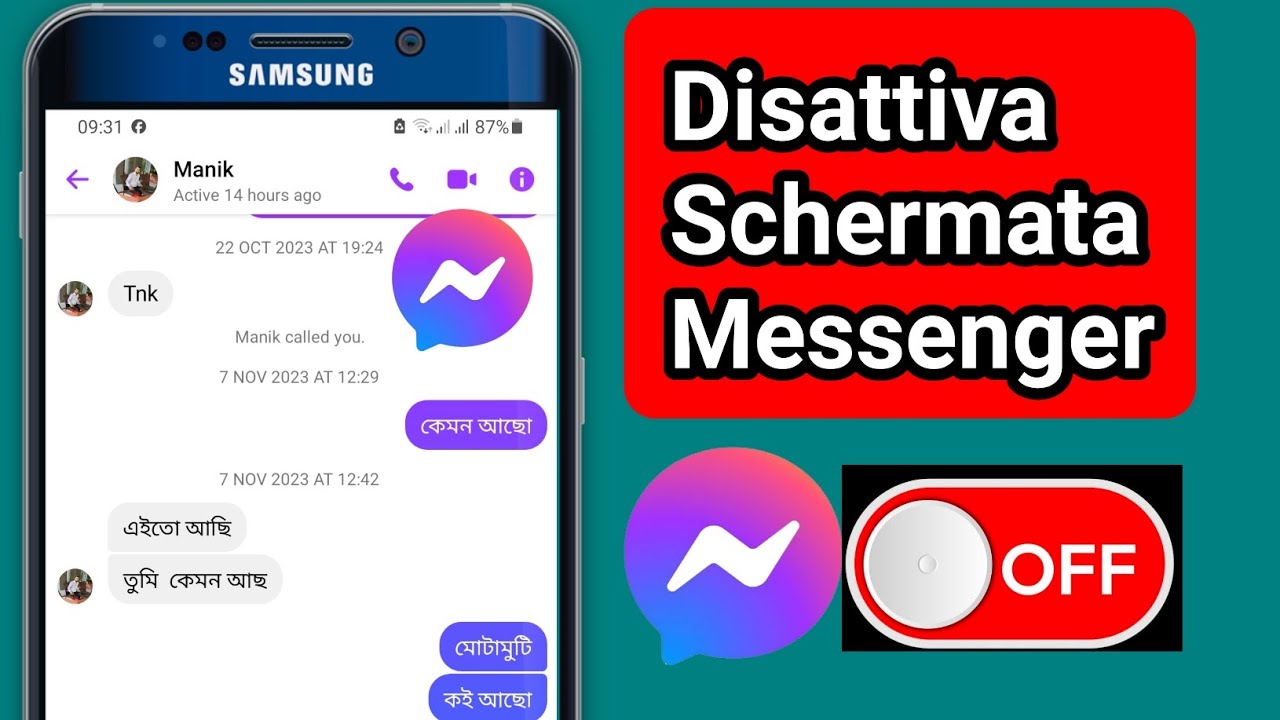 Come disattivare lo screenshot della chat di Messenger | Disattivazione ...