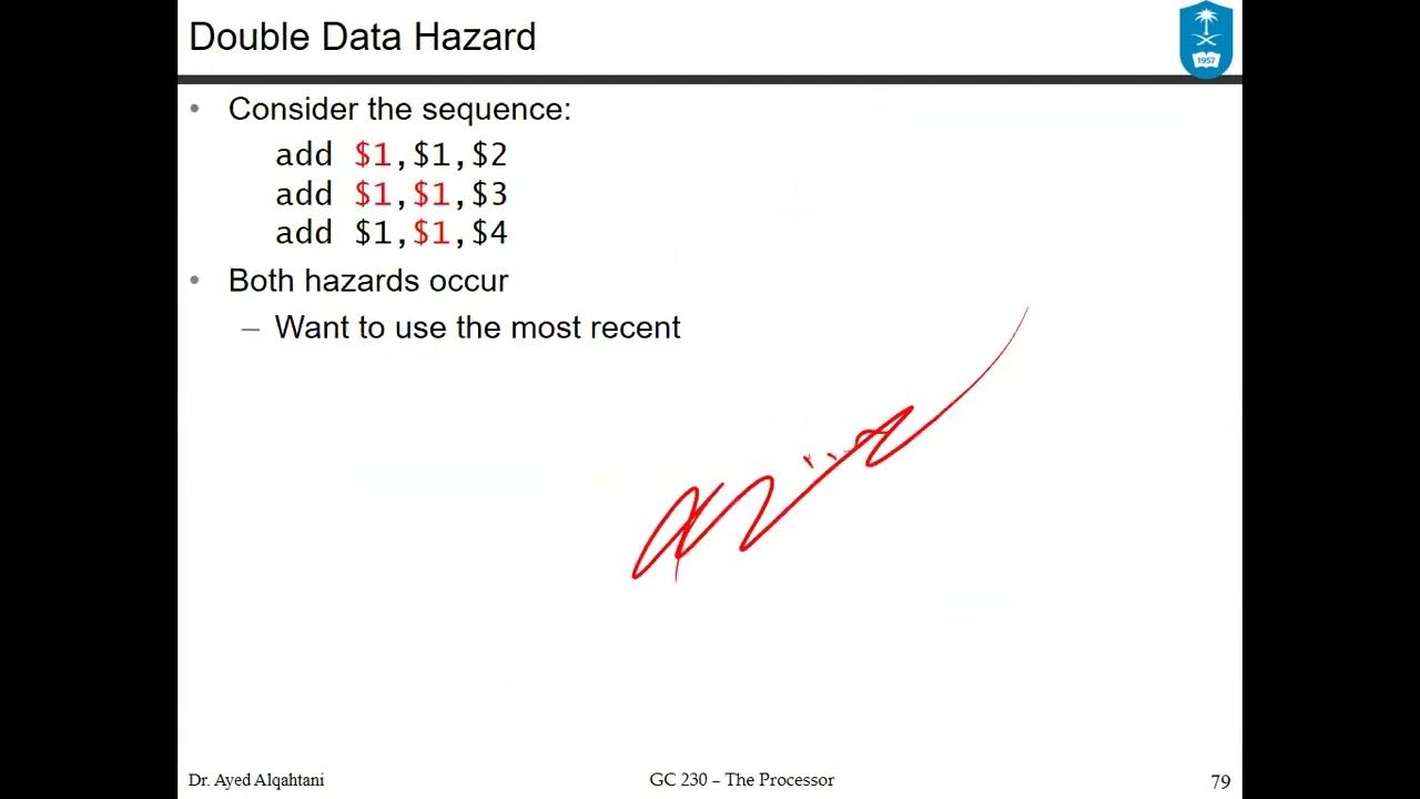 GC230-Computer Architecture - Lecture 5 - The Processor 3-3 - YouTube