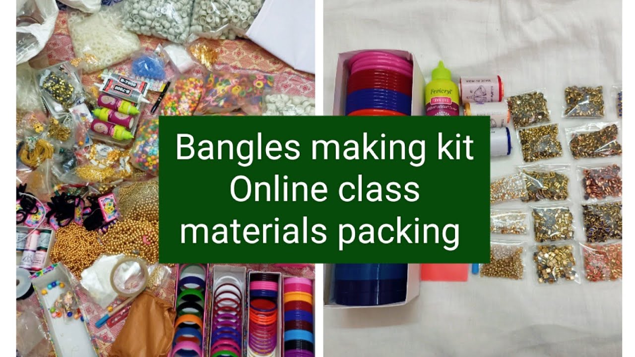 Bangle making kit | Jewellery making materials packing | Sri Valli ...