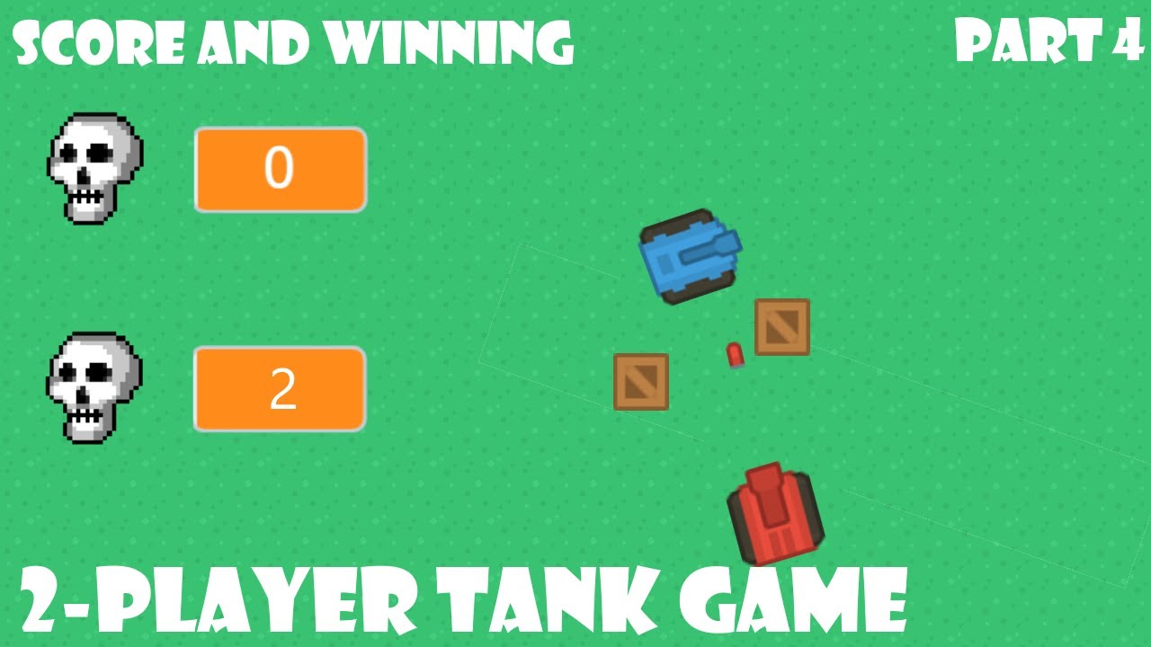 How to Make a 2 Player Tank Game in Scratch (Part 4) - Score and ...