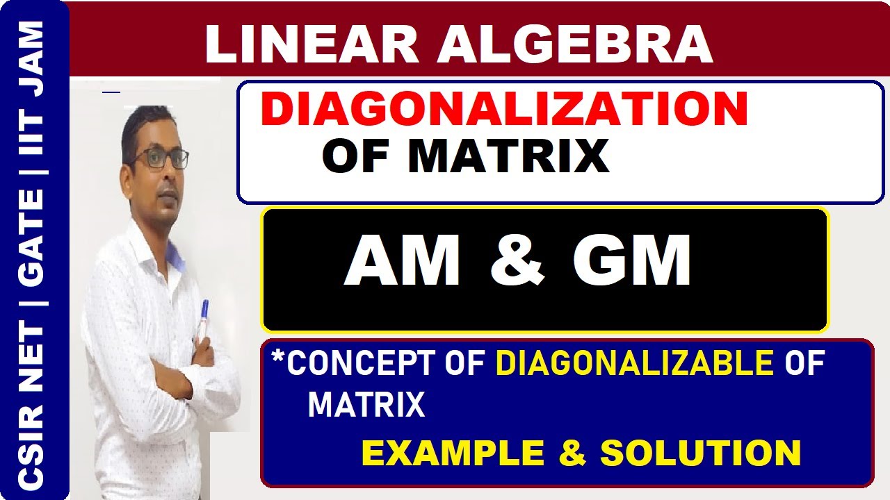 Diagonalizable of matrix | algebraic multiplicity and geometric ...