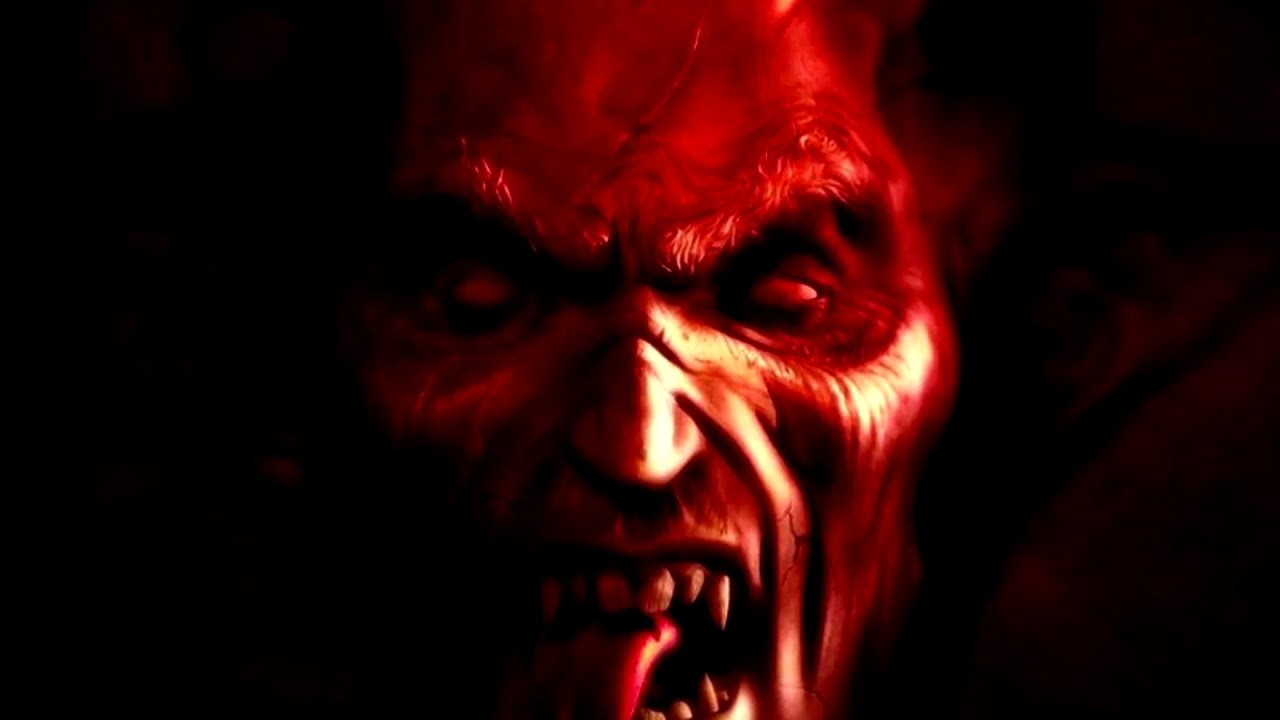 1 Hour of Red Flashing Demon Lights (Scary). 60 Mins of Hell - YouTube