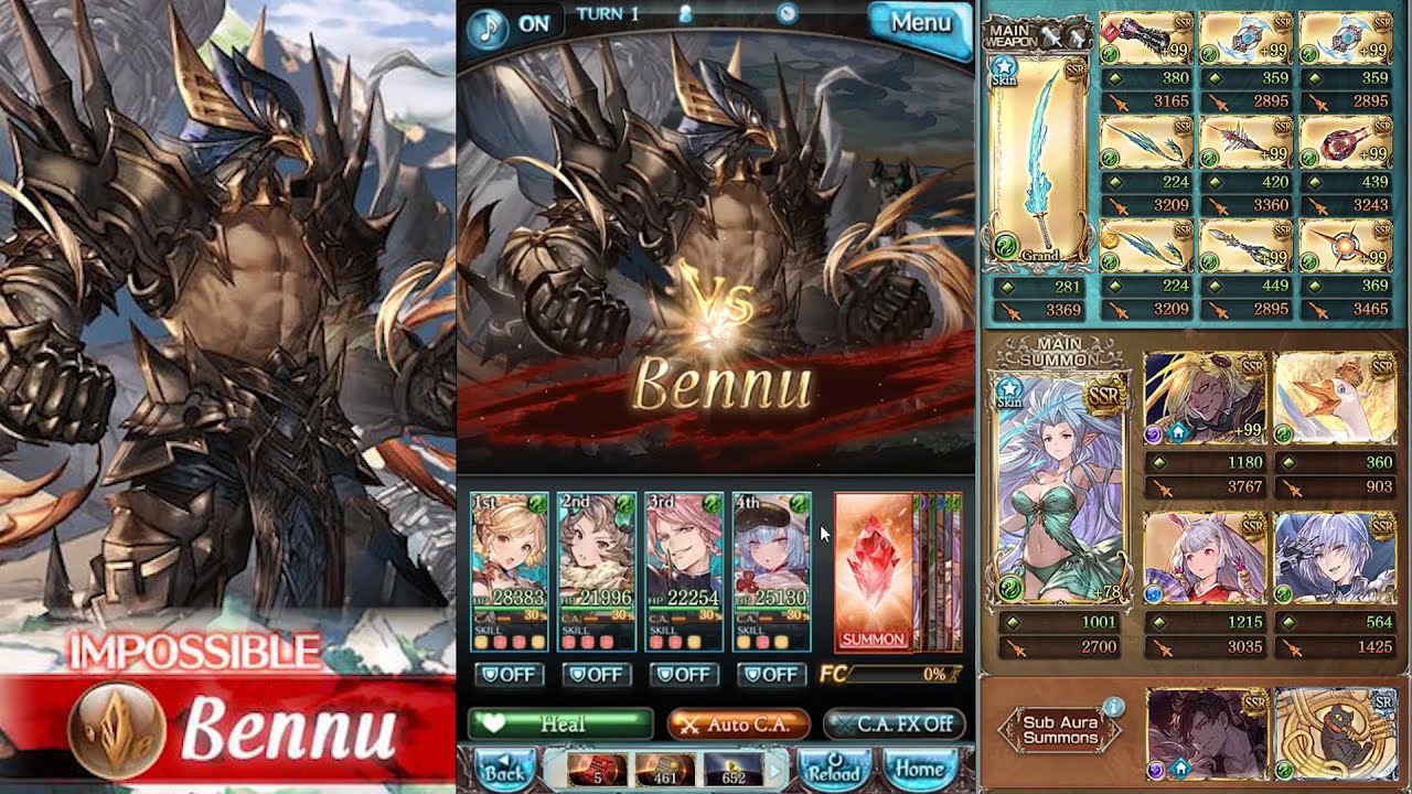 [Granblue Fantasy] Bennu Solo Raid - YouTube